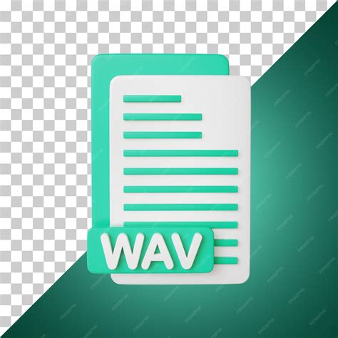 Premium Psd Wav File Format 3d Rendering
