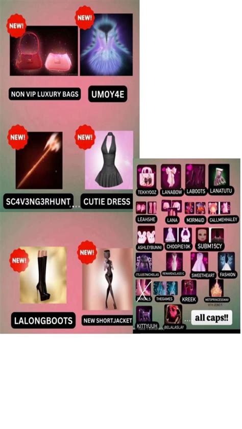 🔥dress To Impress Codes Todos Los Códigos De Dti🔥 Impress Fancy