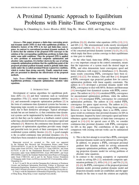 A Proximal Dynamic Approach To Equilibrium Problems With Finite Time Convergence Pdf