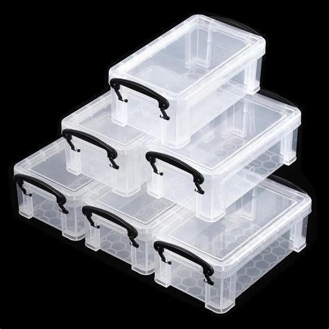 Btsky 10 Pack Clear Plastic Bead Organizer Small Storage