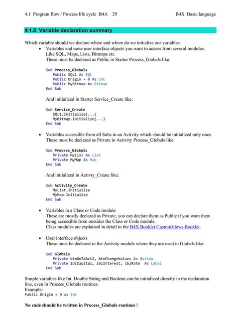 B4x Programming Language Guide V19 Pdf Programming Languages Computing