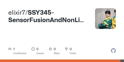 GitHub Elixir SSY SensorFusionAndNonLinearFiltering