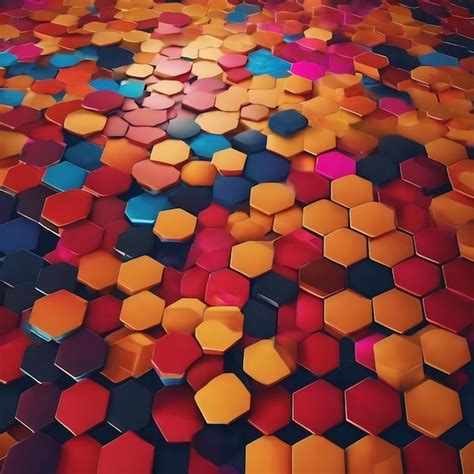 premium photo a close up of a hexagon pattern