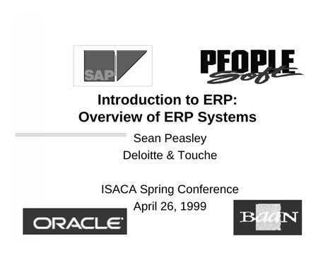 Pdf Overview Of Erp Dokumentips