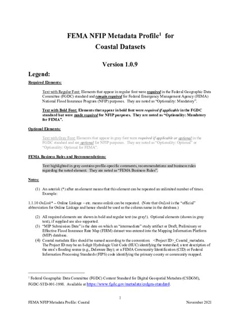 Fillable Online Fema Nfip Metadata Profile Fax Email Print Pdffiller