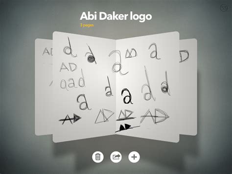 Abi Daker Logo Excites The Portfolio Of Simon C Page