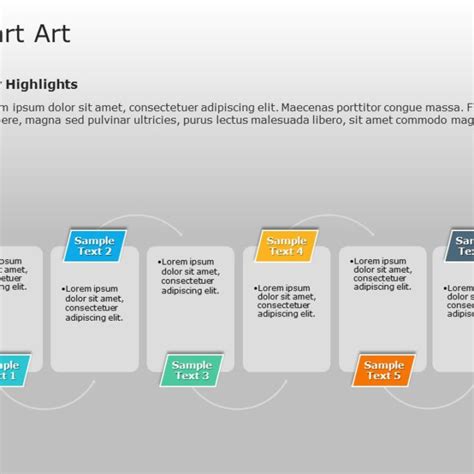 SmartArt Process Alternating Flow Steps PowerPoint Template