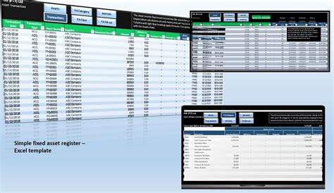 Simple Fixed Asset Register Excel Template In Excel Templates Fixed Asset Templates