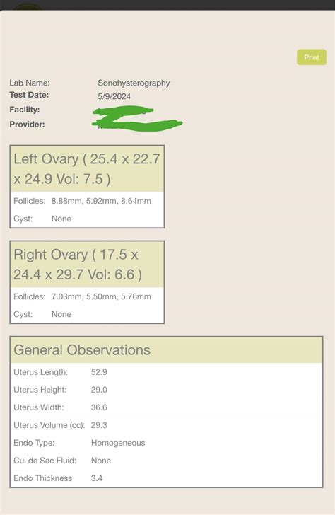 Saline Sonogram Results R Tryingtoconceive