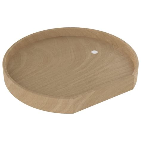 Rev A Shelf Ld Nw Bs Lazy Daisy Natural Wood Single Shelf D Shaped Flat Side