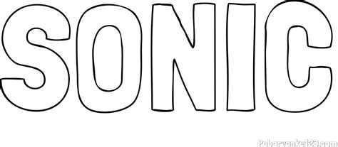 Pobarvanka Imena Sonic