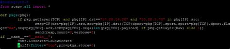 Use Python Scapy To Send Tcp Rst To Prevent Client Access Problems