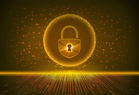 Premium Vector Padlock Digital Security