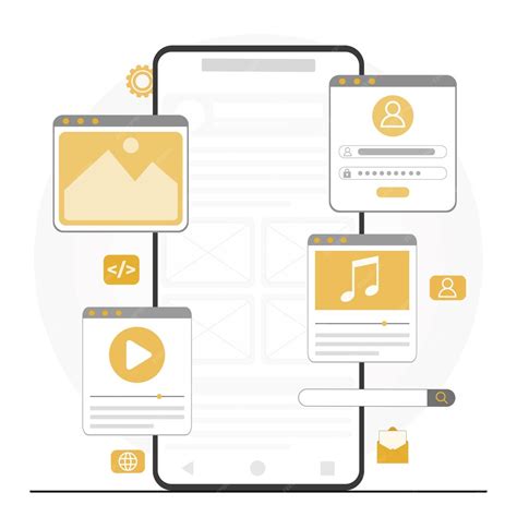 Premium Vector Flat Vector Uiux Ui Ux Design Concept Illustrator