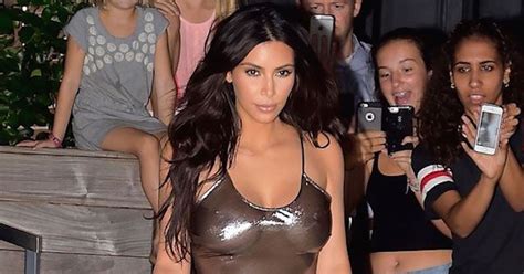 Kim Kardashian West Style Trends Nude Sheer Tight