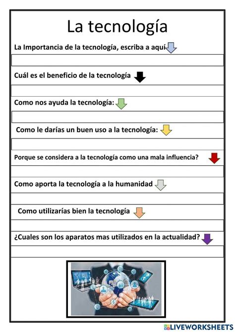 1646584 La Tecnología Jhhiihi Liveworksheets