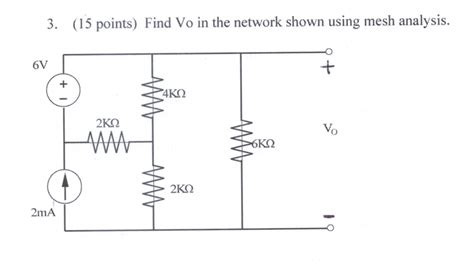 Solved 3 15 Points Find Vo In The Network Shown Using