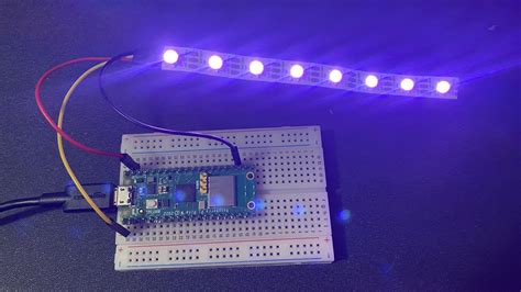 control ws2812 led with raspberry pi pico w and adafruit io