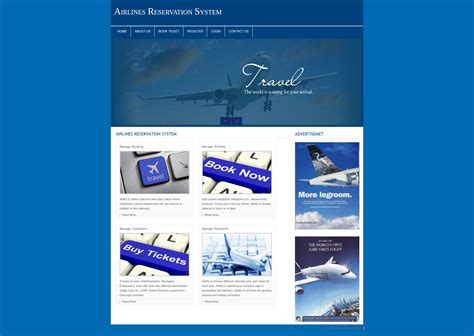 Airlines Reservation System Project Using Php And Mysql