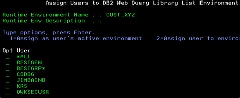 You Asked For It And You Got It Dynamic Library List Implementation In Db2 Web Query Mc Press
