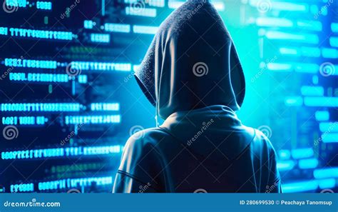 Internet Crime Hacking And Malware Concept Generative Ai Stock