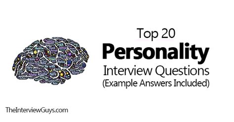Top 20 Personality Interview Questions Example Answers Included