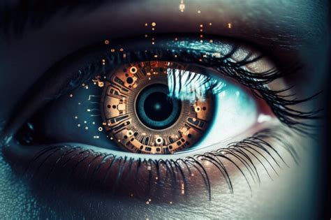 Premium Ai Image Close Up Scan Of A Woman S Retina Premium Ai Image Close Up Scan Of A Woman S Retina