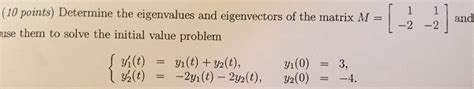 Determine The Eigenvalues And Eigenvectors Of The Chegg