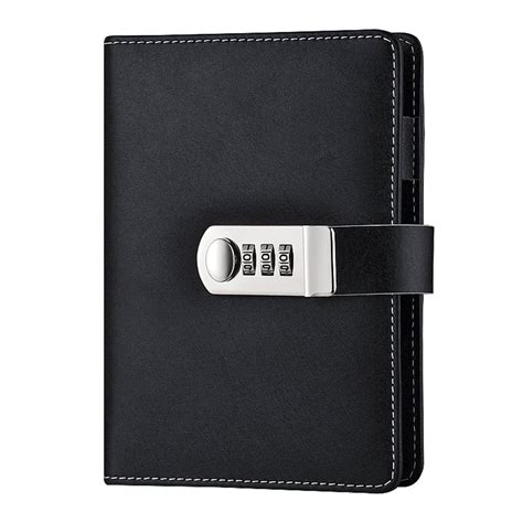 Linyesh Pu Leather Refillable Password Notebook Journal Diary Planner