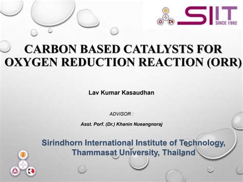 Carbon Based Catalysts For Oxygen Reduction Reaction Orr Pptx Chemistry Science