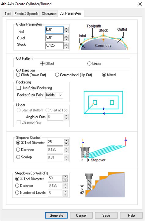 Mill Module Creating 4 Axis Operations 4 Axis Round