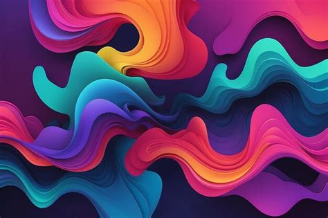 Vibrant Color Gradients For Abstract Backgrounds Generative Ai Premium Ai Generated Image