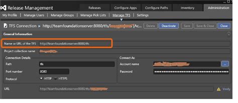 Unable To Connect From Release Management 2013 To Tfs Server 2013