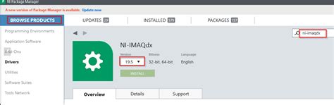 Solved How To Install Ni Imaqdx 195 In Package Manager 206 Ni