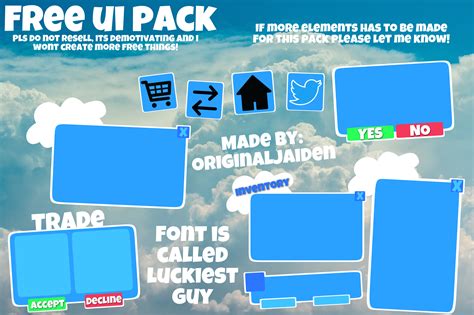 Free Ui Pack Blue Themed Community Resources Developer Forum Roblox