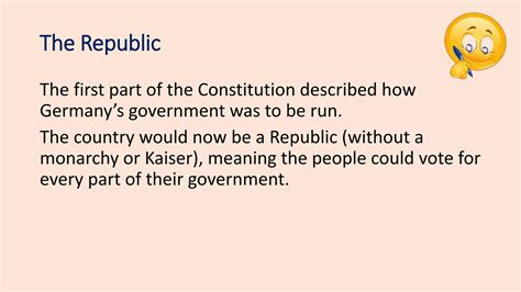 Constitution Of The Weimar Republic Ppt