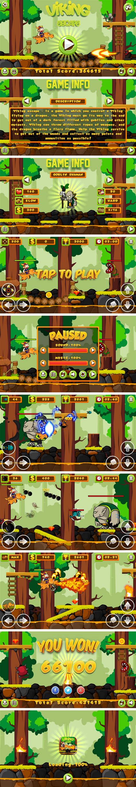 Viking Escape Html5 Game Mobile Versionadmob Codemarket