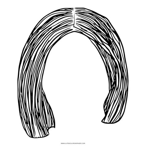 Beautiful Hair Coloring Page - Free Printable Coloring Pages for Kids