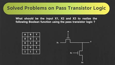 pass transistor logic solved problems quiz 440 and 441 youtube