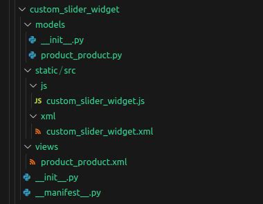 How To Create A Custom Slider Widgets In Odoo