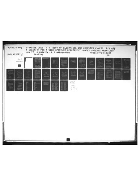 Fillable Online A Solution For A Wide Aperture Reactively Loaded