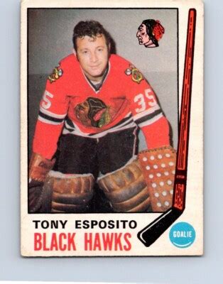 Vintage Nhl Hockey Card Opc 1969 Tony Esposito Rookie Card No114 Ebay