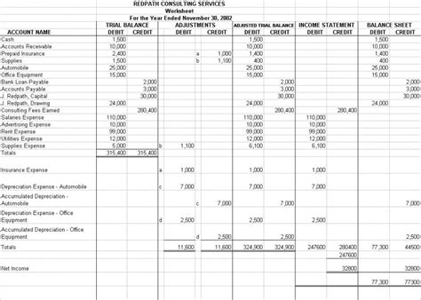 Free Printable Accounting 10 Column Worksheet