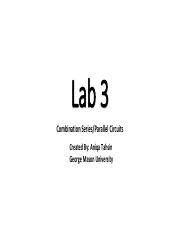 ECE 101 Lab 3 Review Pdf Lab 3 Combination Series Parallel Circuits Created By Aniqa Tahsin