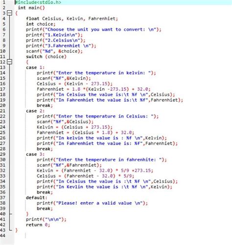 Neha Gharat On Linkedin Task 1 Complete To Create Temperature Conversion Program Tech C