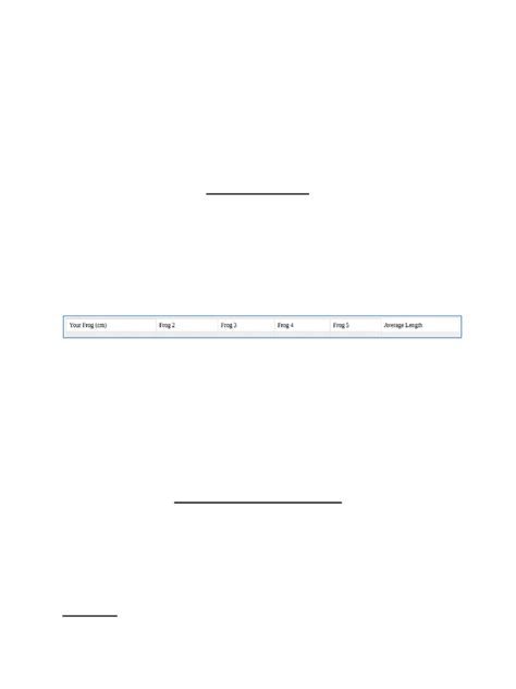 Frog Dissection Lab Worksheet Pdf