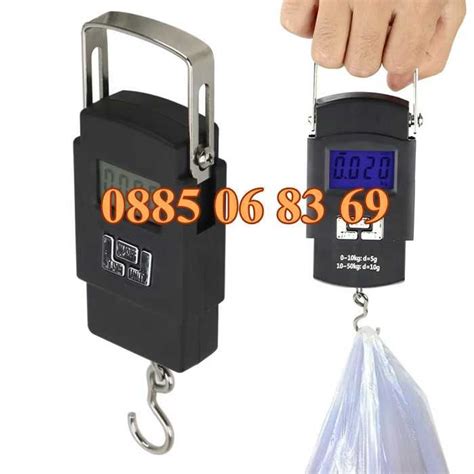 Ръчен кантар до 50 кг с дисплей и метална кука за багаж гр Варна Център • Olx Bg