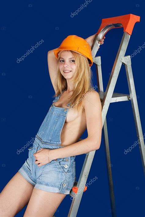 Sexy Female Builder Stock Photo Jim Filim 9892144