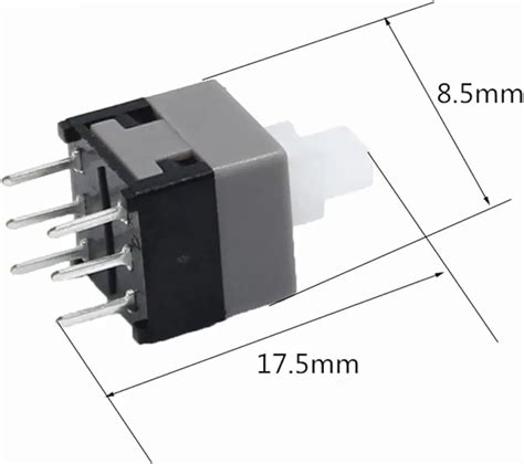 A88 Mini Push Button Switch 6pin Push Tactile Power Micro Switch Self Lock On Off Button