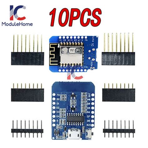 10pcs Nodemcu Lua Esp8266 Esp 12 Wemos D1 Mini Wifi 4m Bytes